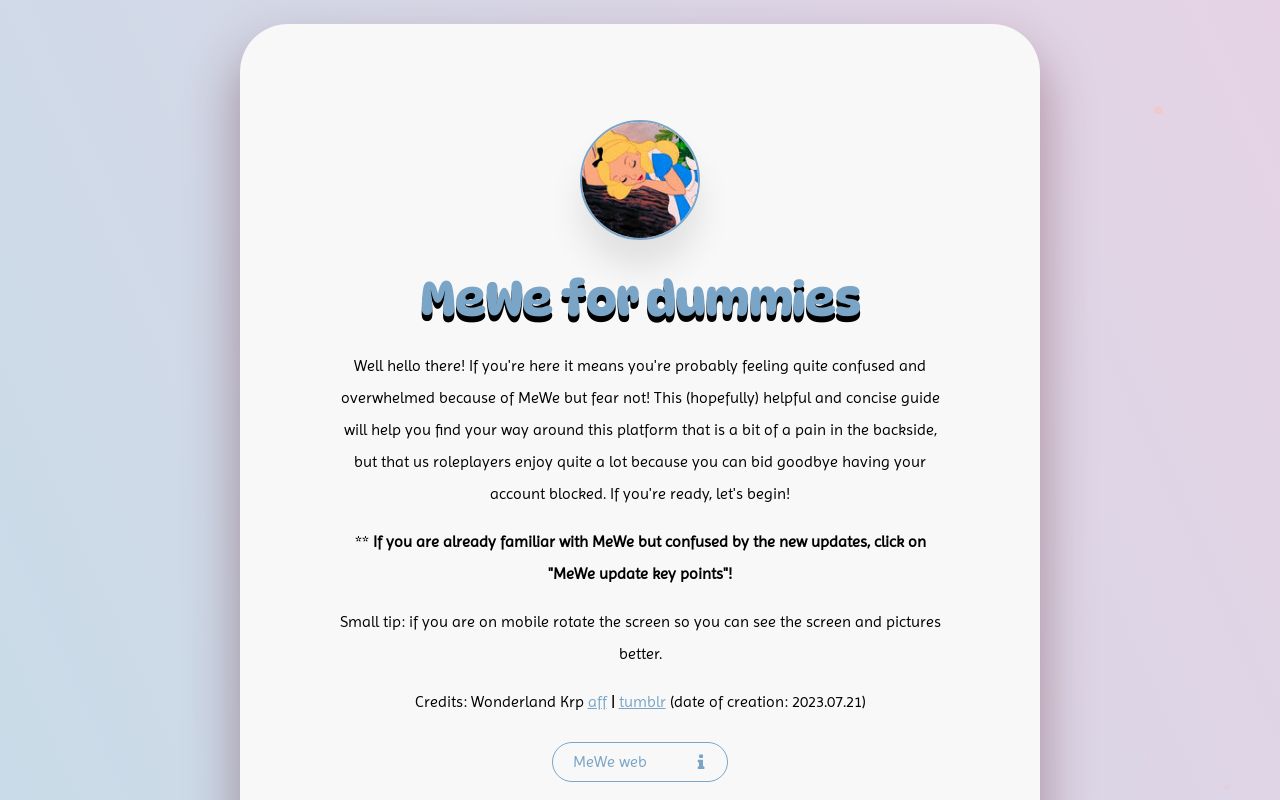 MeWe for dummies